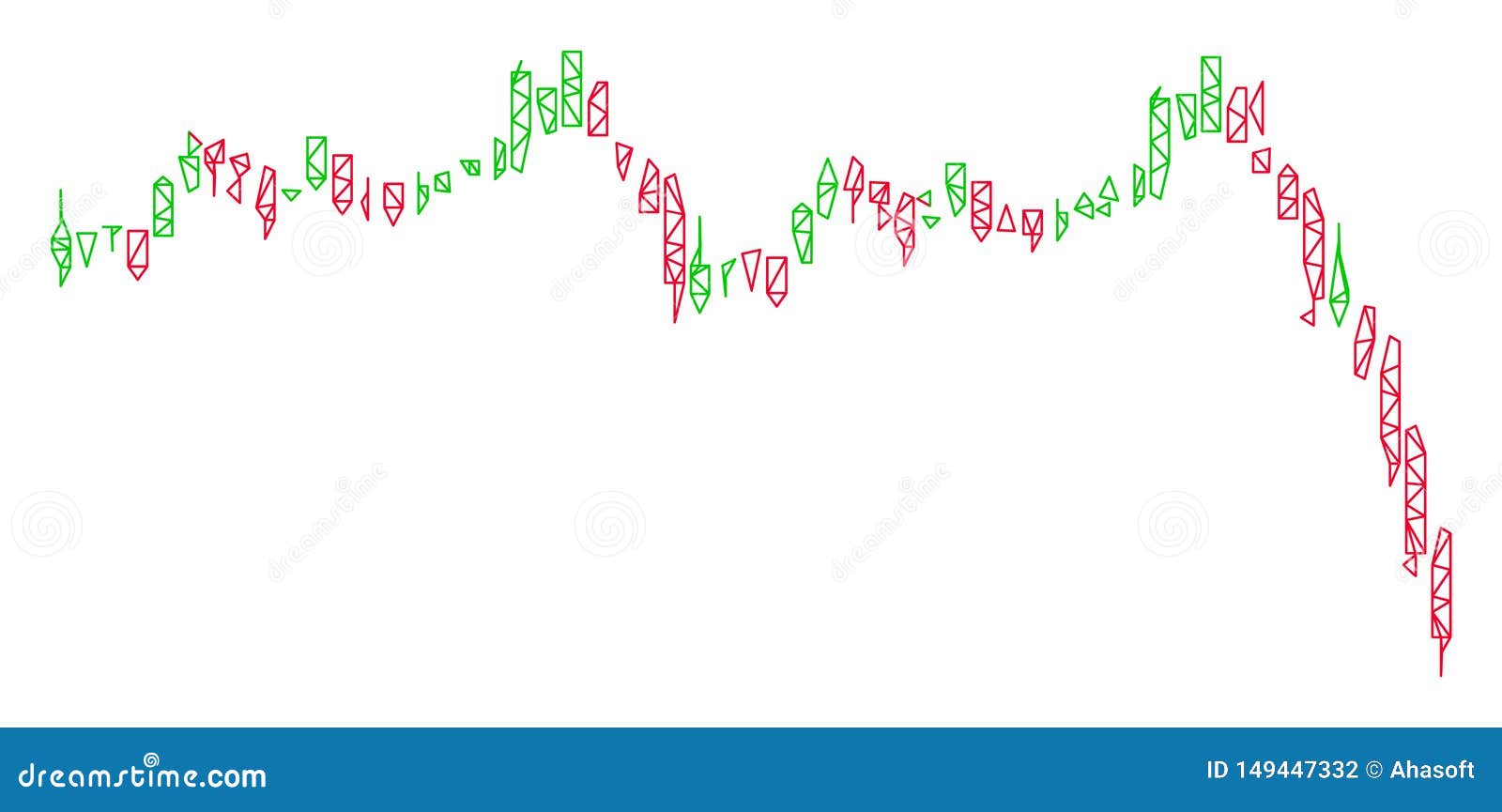 Candlestick Graph Falling Acceleration Polygonal Frame Vector Mesh ... Candlestick Graph Falling Acceleration Polygonal Frame Vector Mesh ...