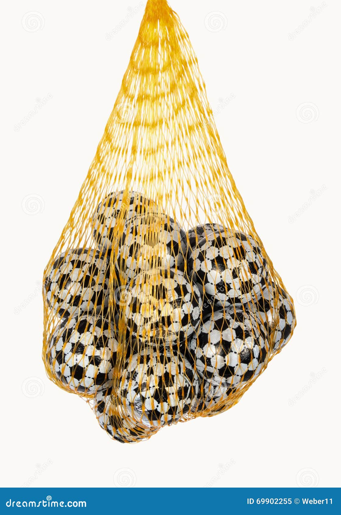 Mesh Candy in the Form of Soccer Balls Stock Image - Image of white ...