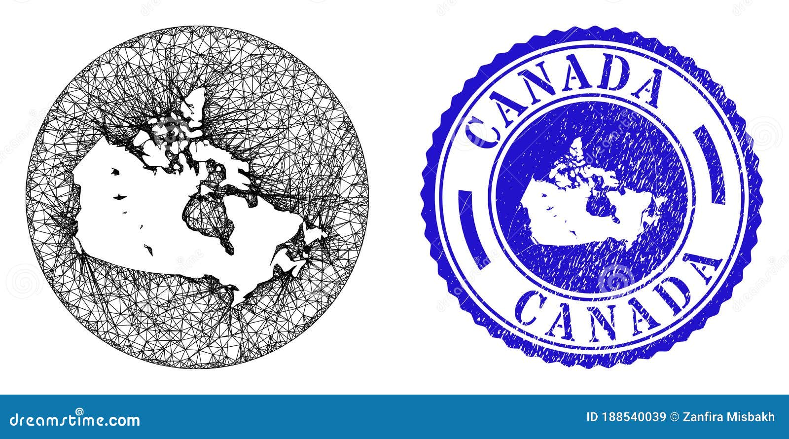 Mesh 2D Hole Corvo Island Map And Grunge Round Stamp Vector ...