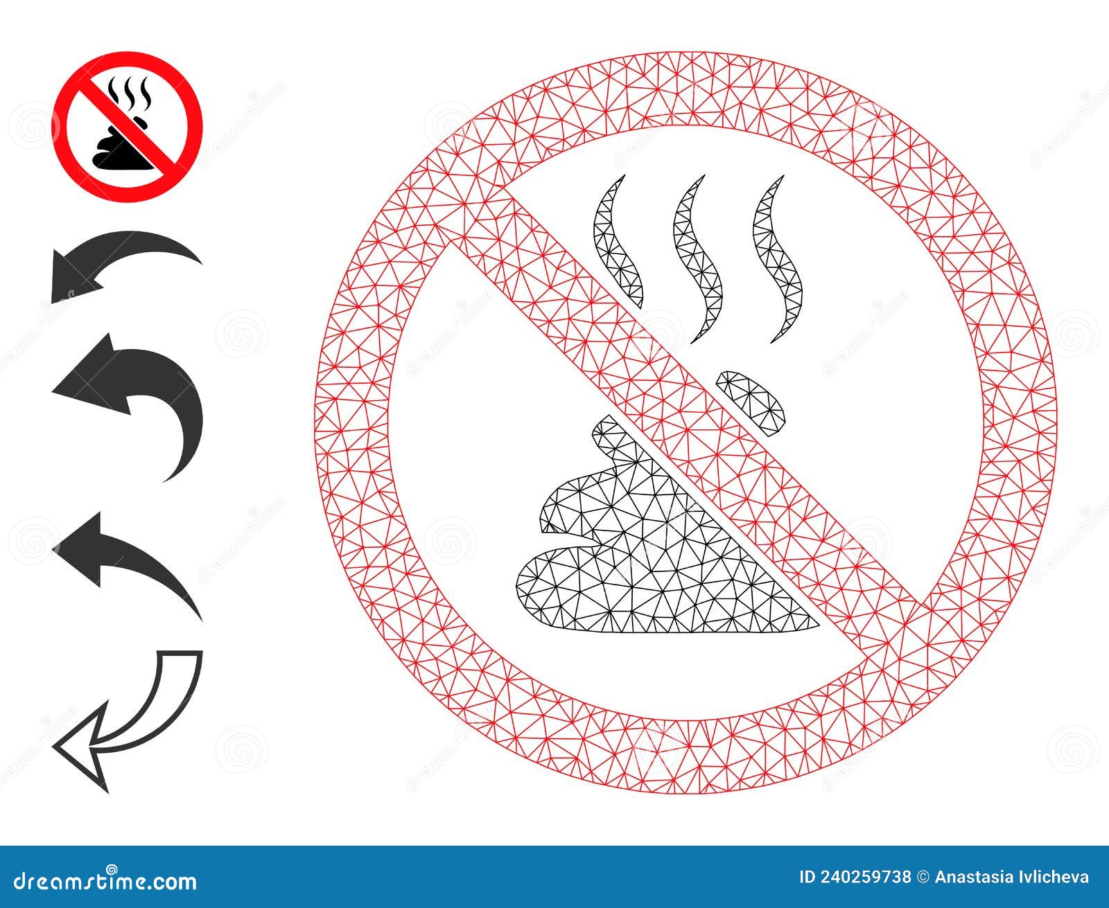 Shit Smell Mosaic Icon Of Joggly Items Royalty-Free Stock Image ...