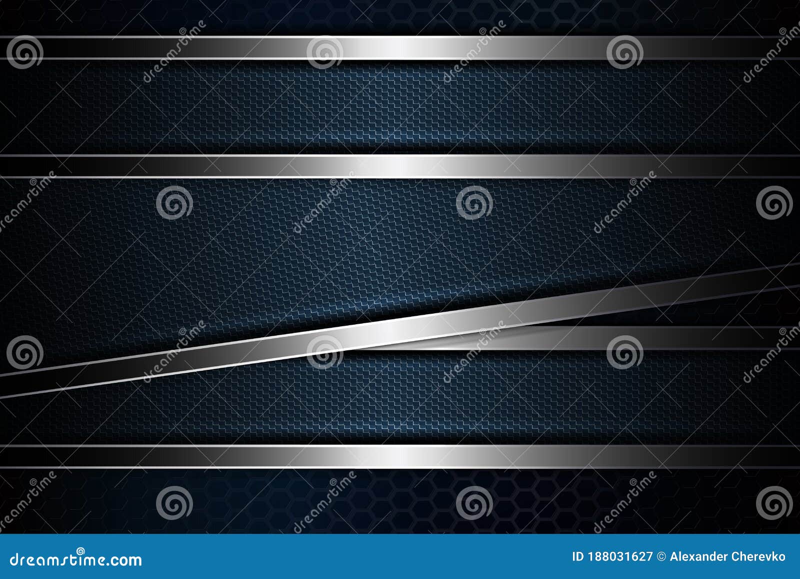 Mesh Design with Blue Textured Frames with a Metallic Border Stock ...