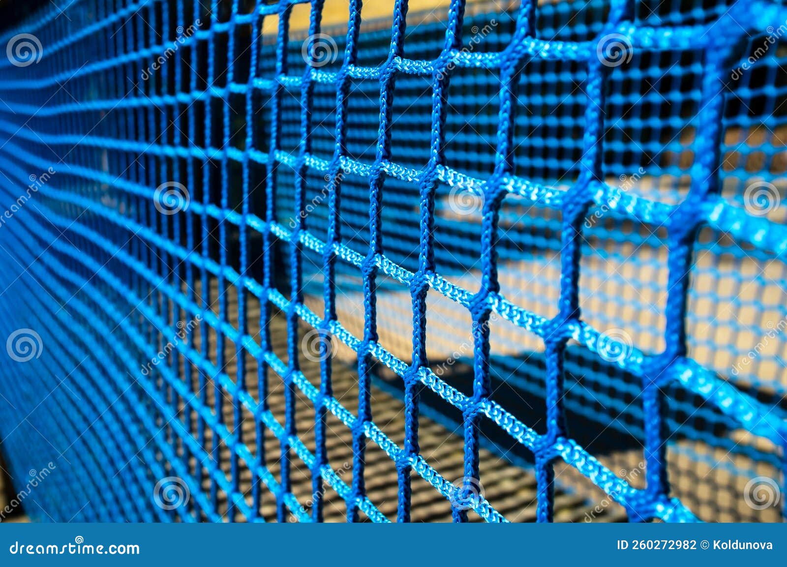 Mesh is Double, Large and Small, Blue, for Safety on the Playground ...