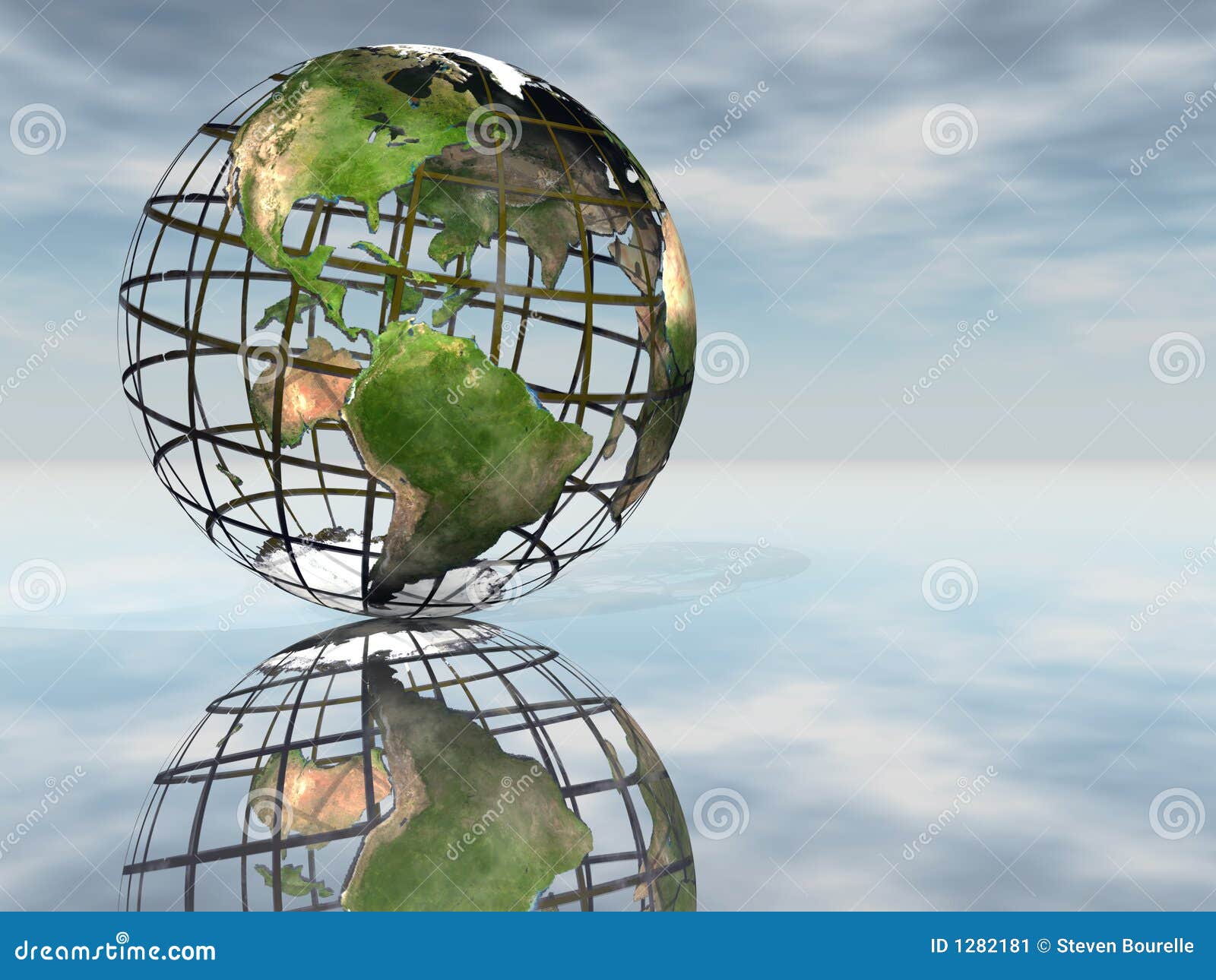 Mesh Earth stock illustration. Illustration of europe - 1282181