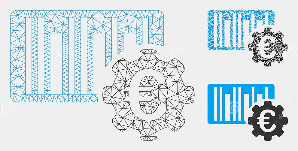 Euro Barcode Setup Vector Mesh Network Model and Triangle Mosaic Icon ... Euro Barcode Setup Vector Mesh Network Model and Triangle Mosaic Icon ...
