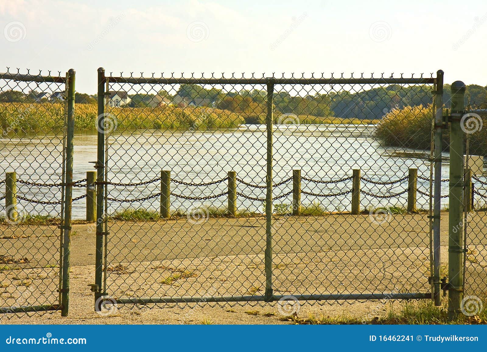 Mesh Gate Football Stadium From The Ropes Stock Photography ...
