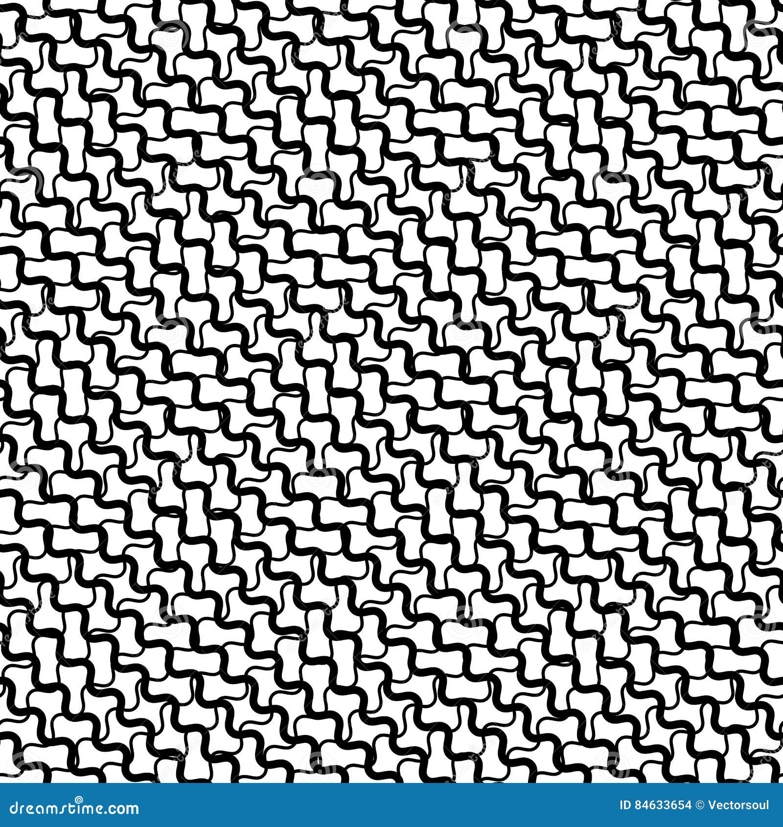 Mesh, Grid with Intersecting Deformed, Distorted Lines. Seamless Stock ...