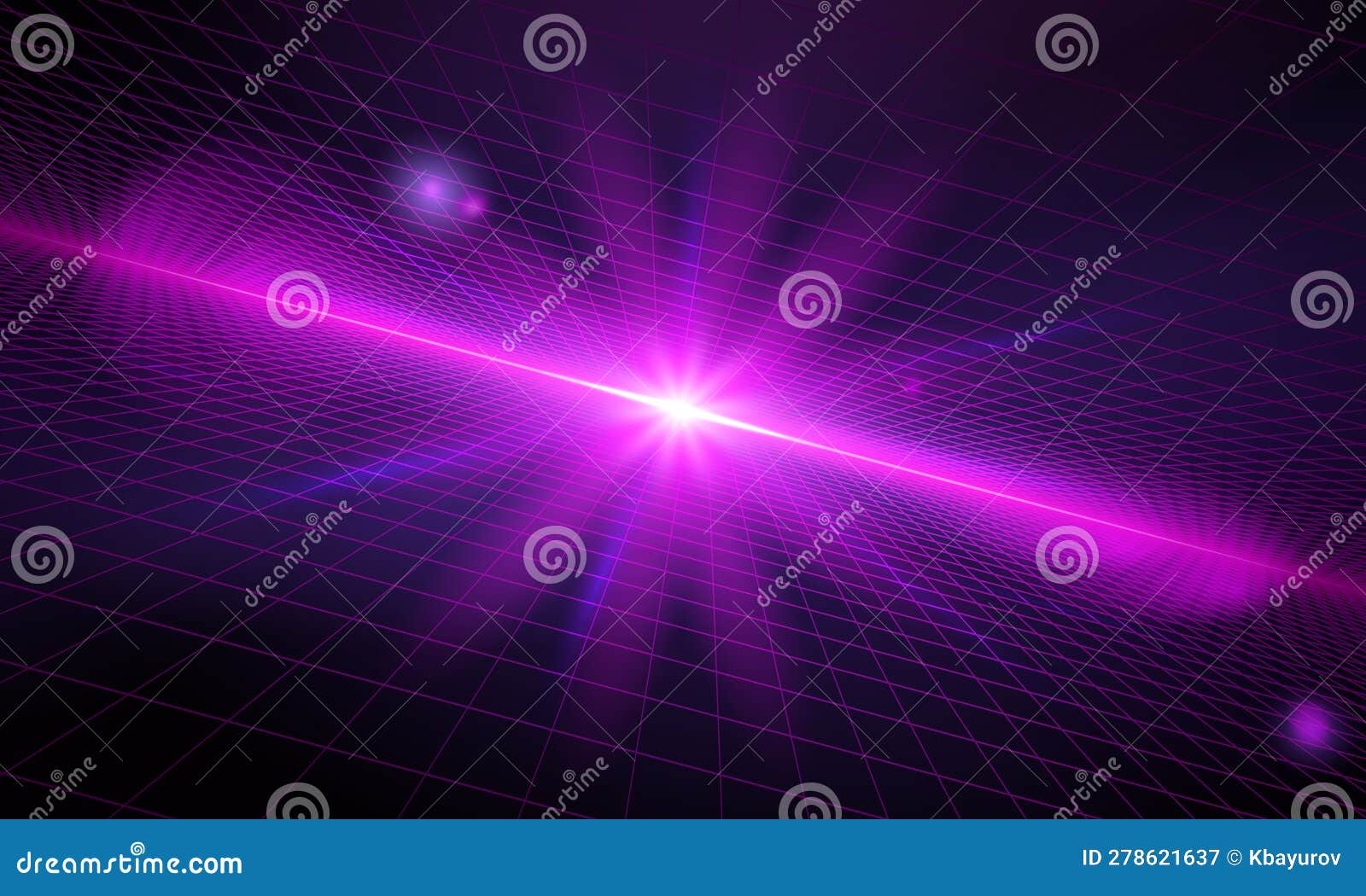 Synthwave Wireframe Net Illustration. Abstract Digital Background Stock ...