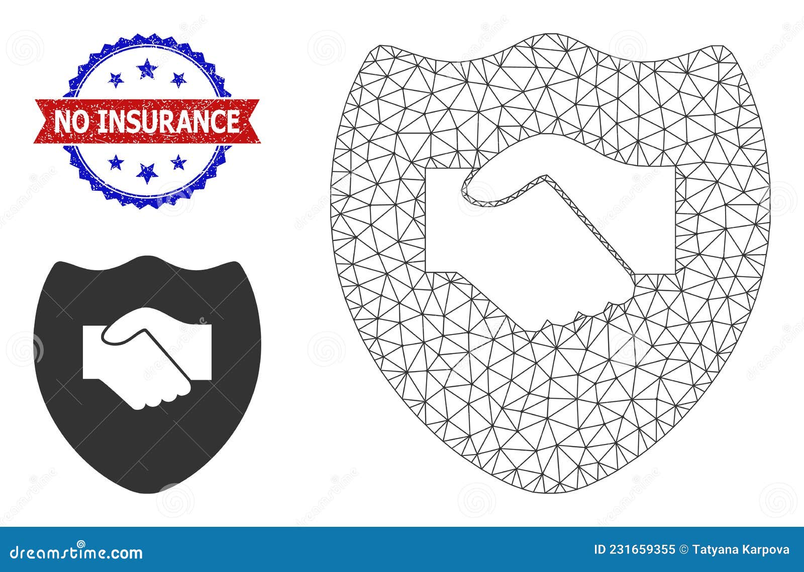 Handshake And Shield Outline Logo - Shake Hands And Protection Symbol ...