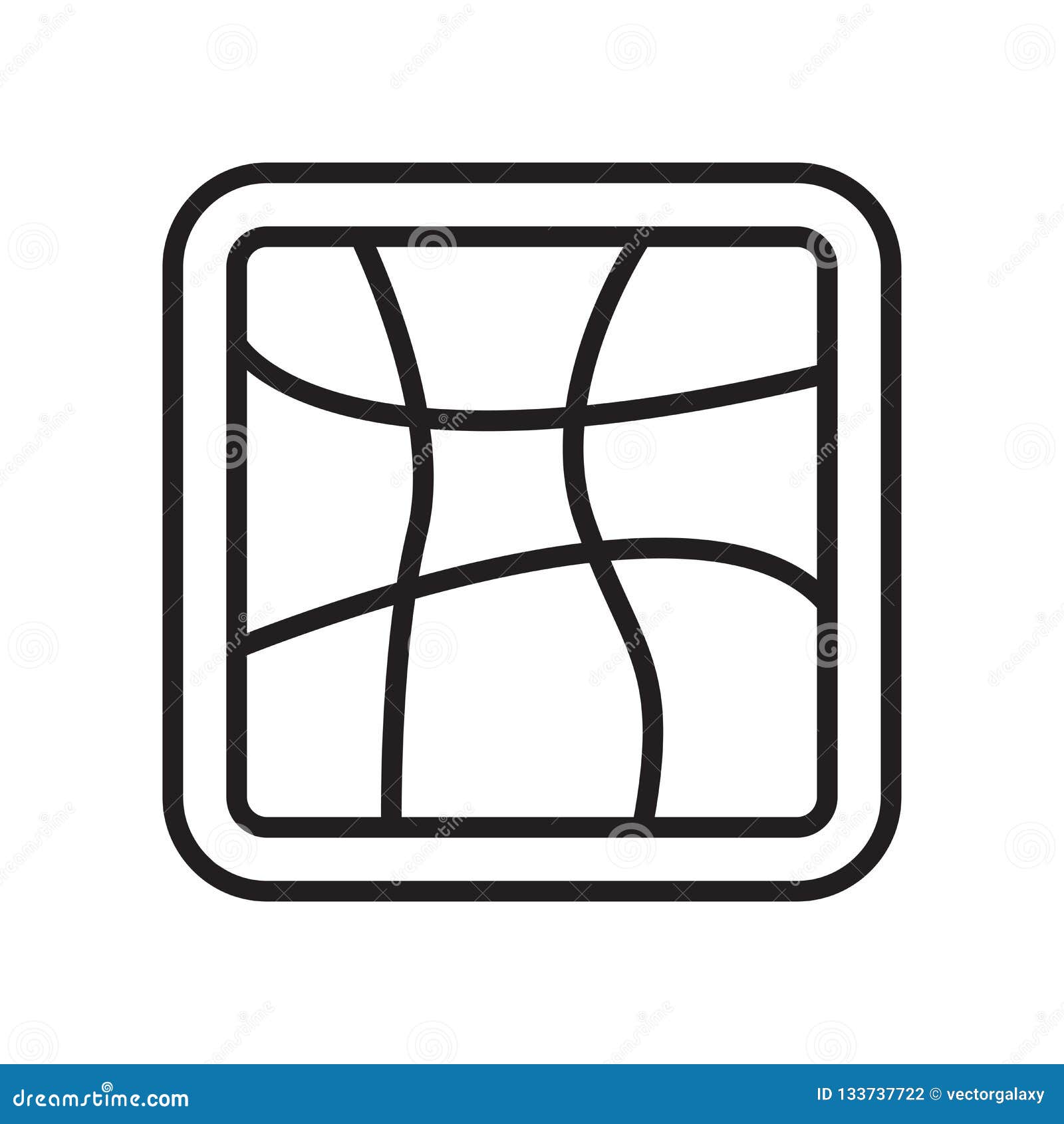 Mesh Icon Vector Sign and Symbol Isolated on White Background, M Stock ...