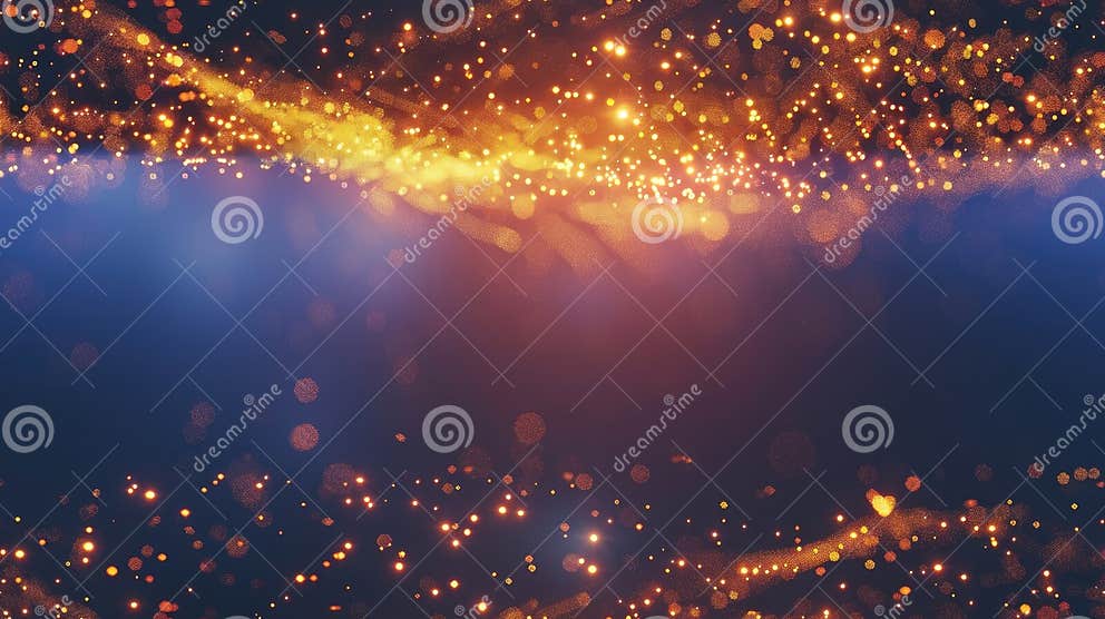 A Mesh of Interconnected Technology Particles and Lines, Illuminated ...