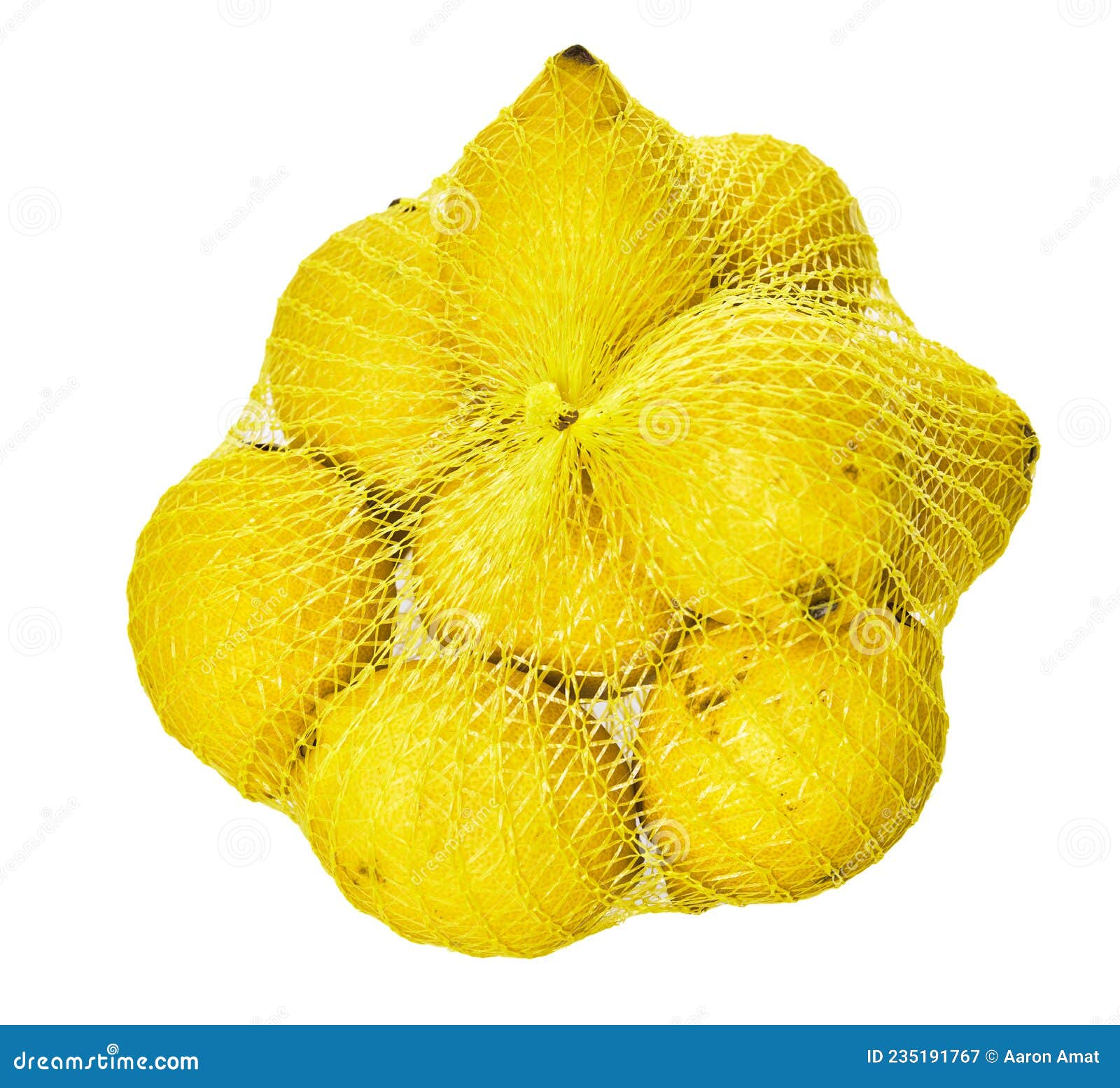 Mesh of Lemons Isolated on a White Background Stock Image - Image of ...