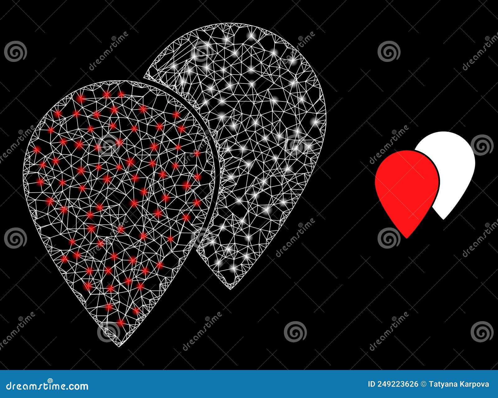 Net Map Pointers Web Mesh Icon with Glare Light Spots Stock Vector ... Net Map Pointers Web Mesh Icon with Glare Light Spots Stock Vector ...