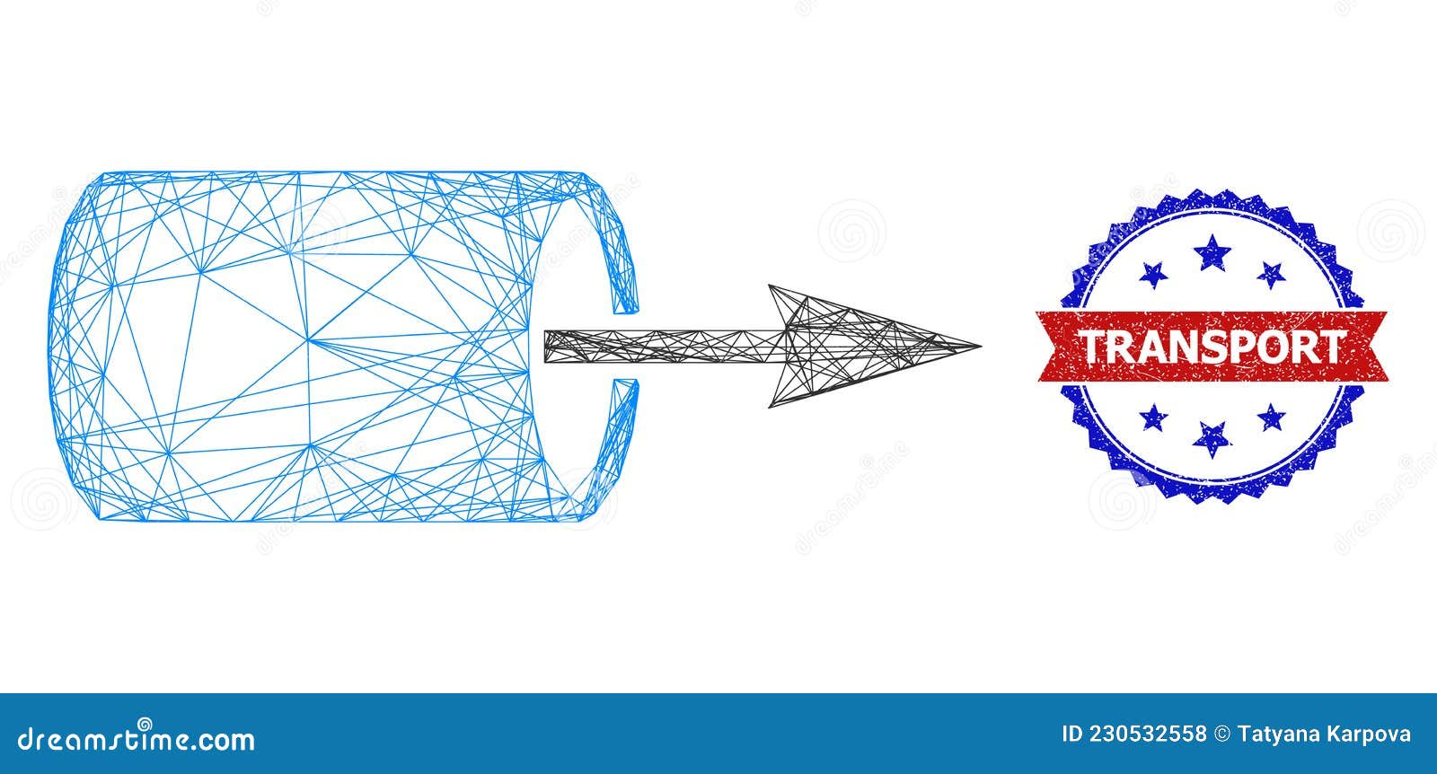 Net Pipe Flow Direction Web Mesh and Distress Bicolor Transport ...