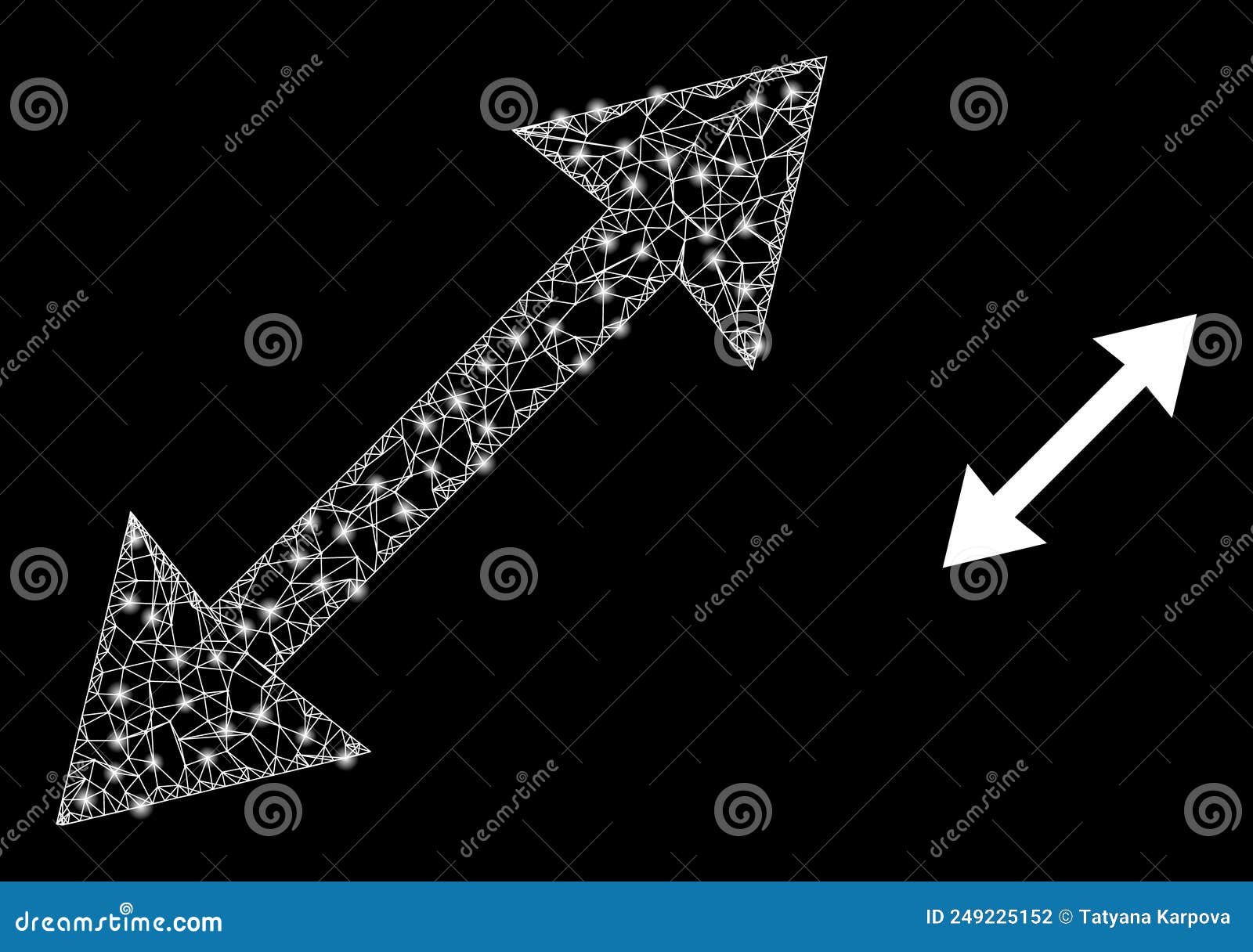 Net Size Web Mesh Icon with Glare Lightspots Stock Vector ...