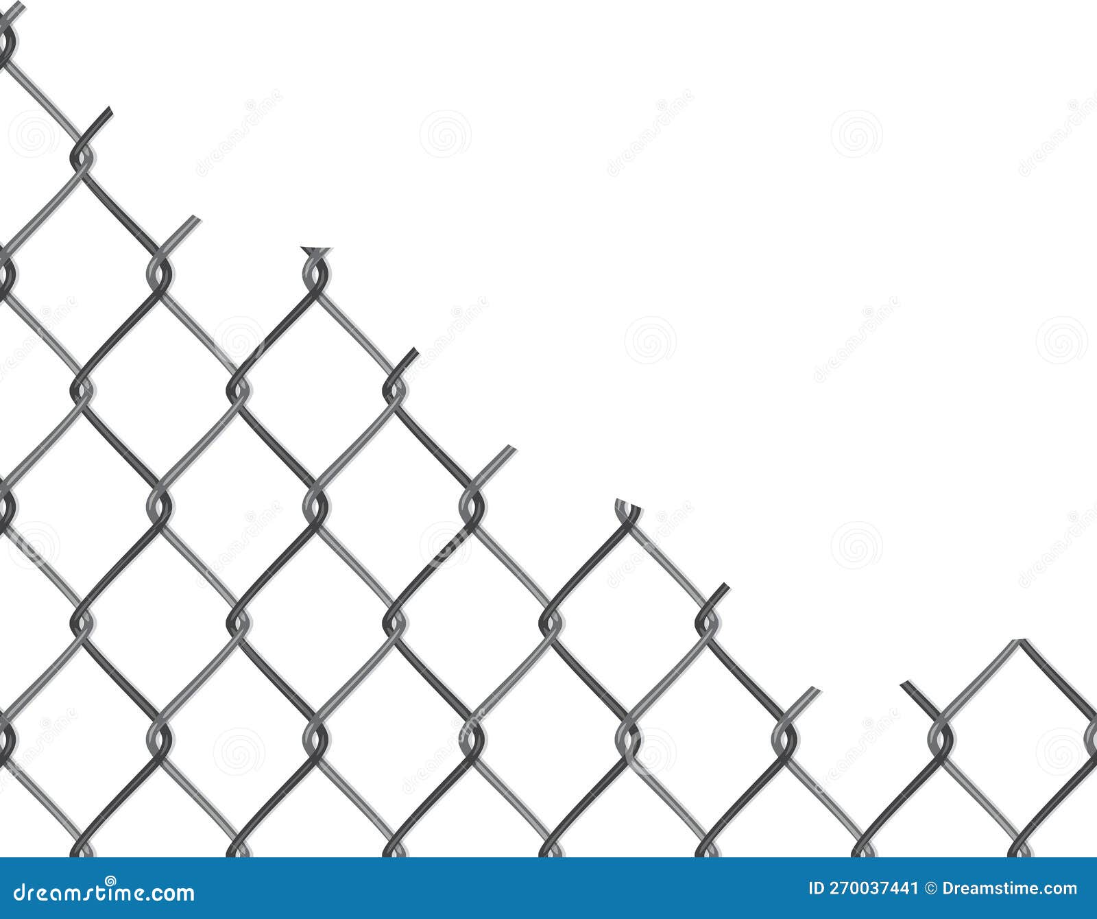 Mesh Netting Torn. Rabitz With Hole. Mesh Fence Ripped Backgrou Cartoon ...