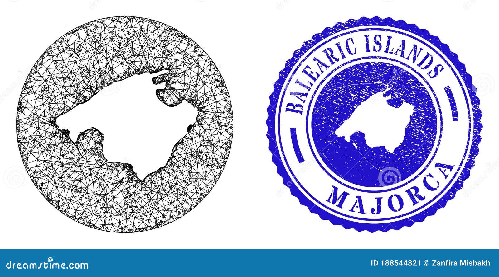 Majorca Network Map. Vector Illustration | CartoonDealer.com #233472518