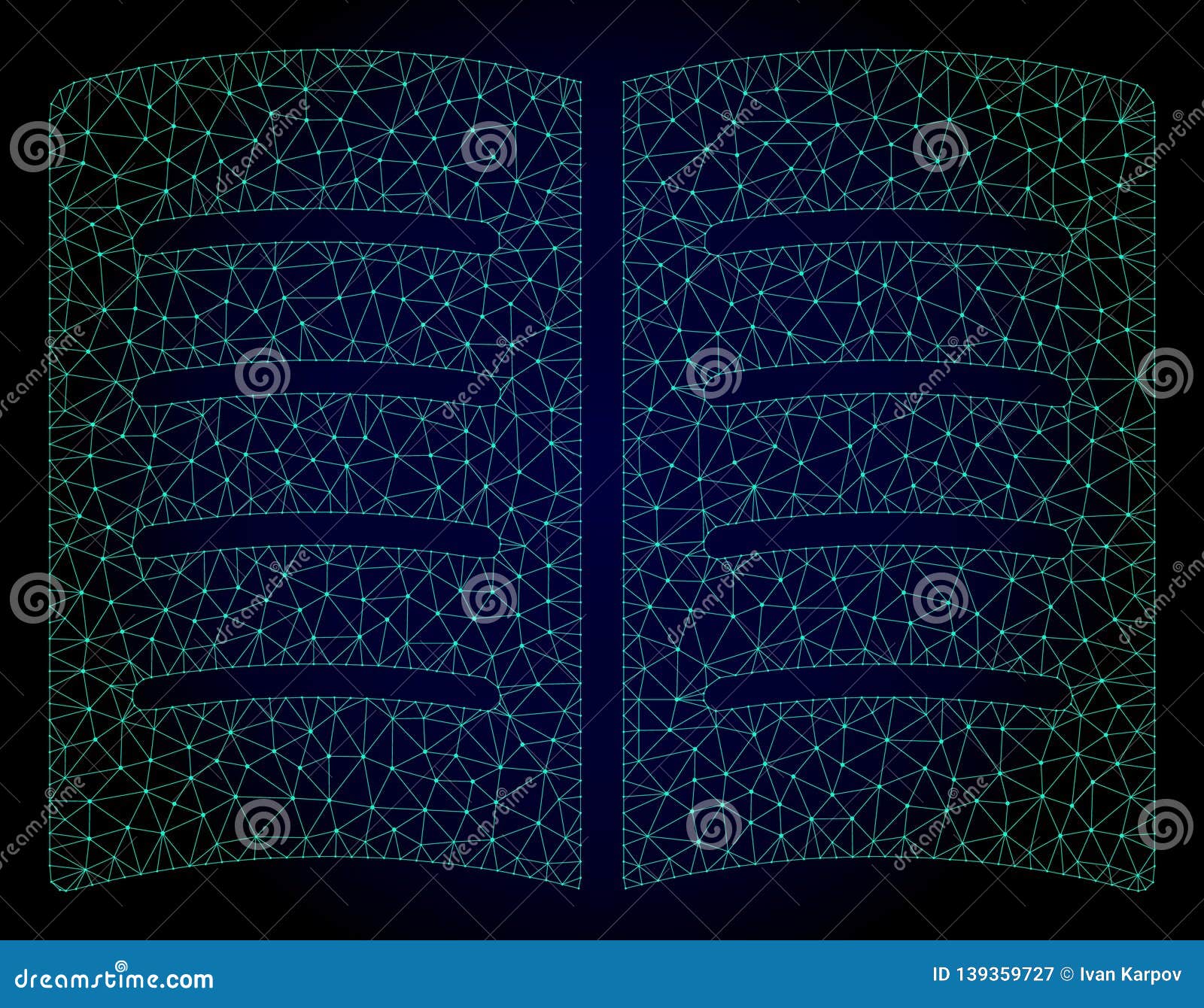 Open Book Polygonal Frame Vector Mesh Illustration Stock Vector ...