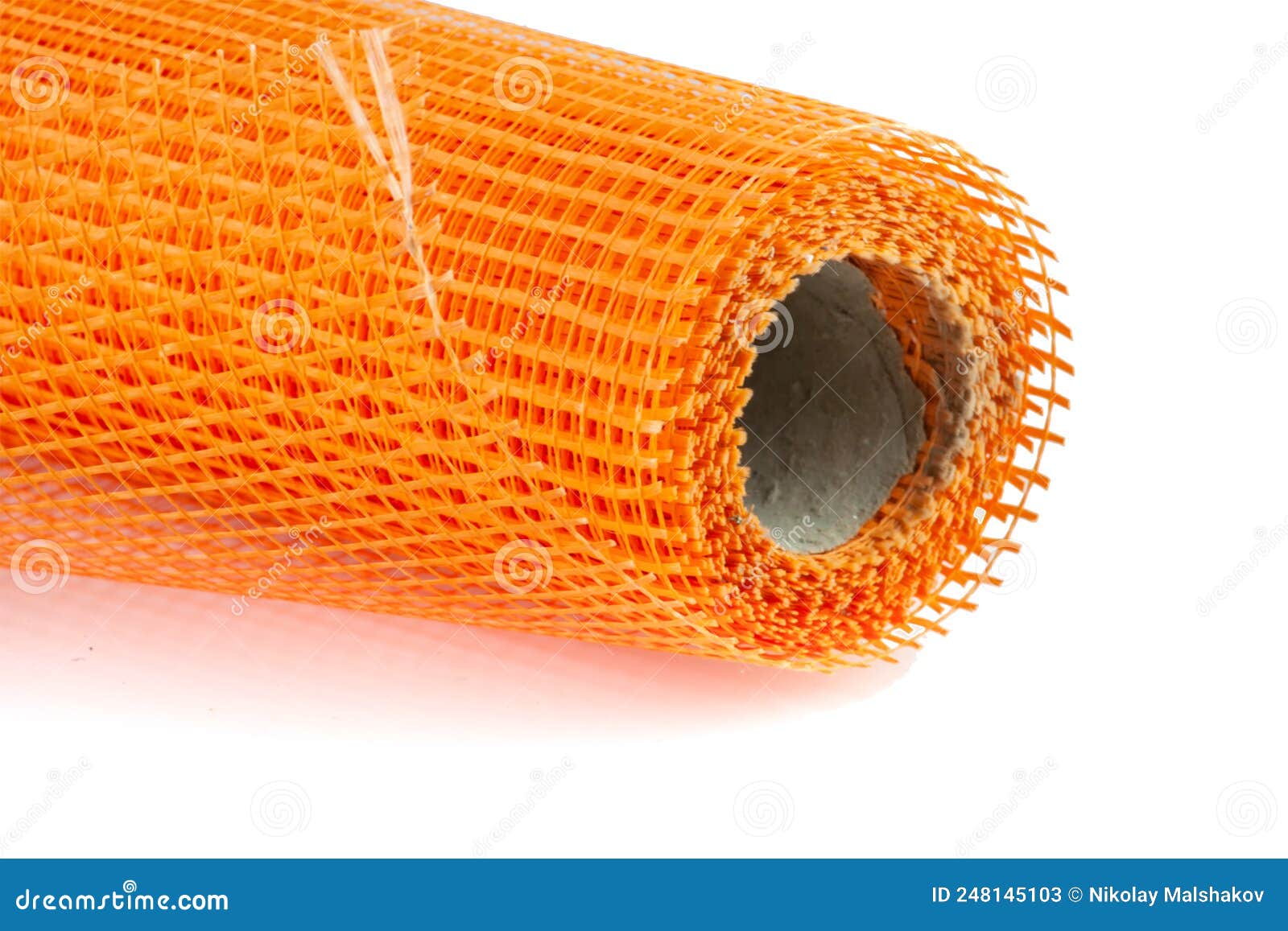 Mesh for Orange Plaster Isolated on White Background. Stock Image ...