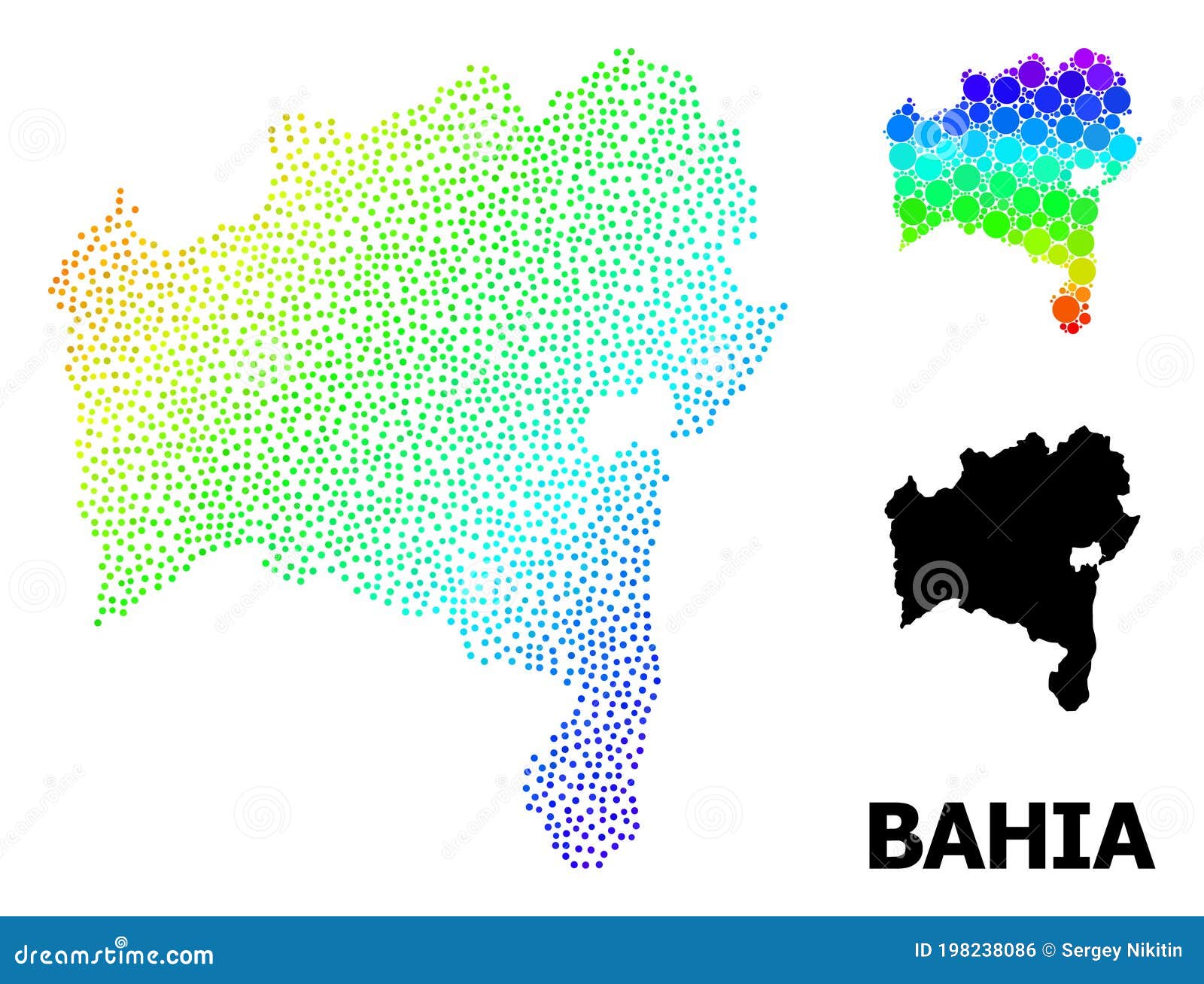 Bahia State Regions Map Royalty-Free Stock Photography | CartoonDealer ...