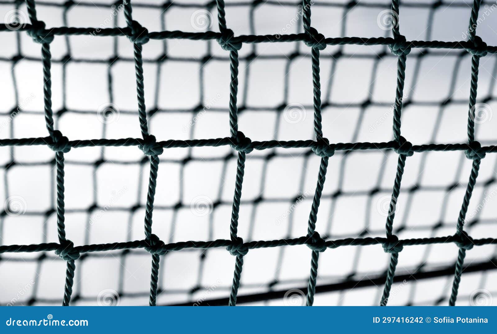 Mesh rope knot close up stock photo. Image of communications - 297416242