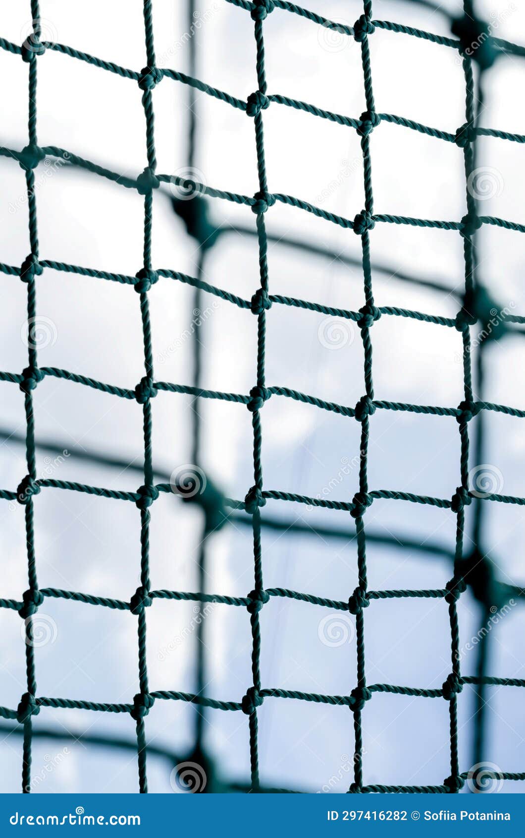 Mesh rope knot close up stock photo. Image of guard - 297416282