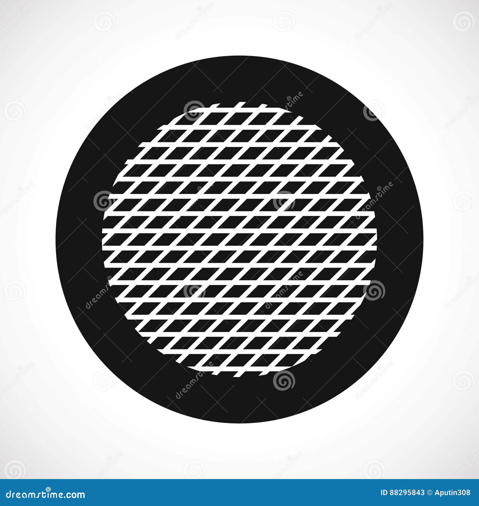 Mesh round icon vector stock vector. Illustration of element - 88295843
