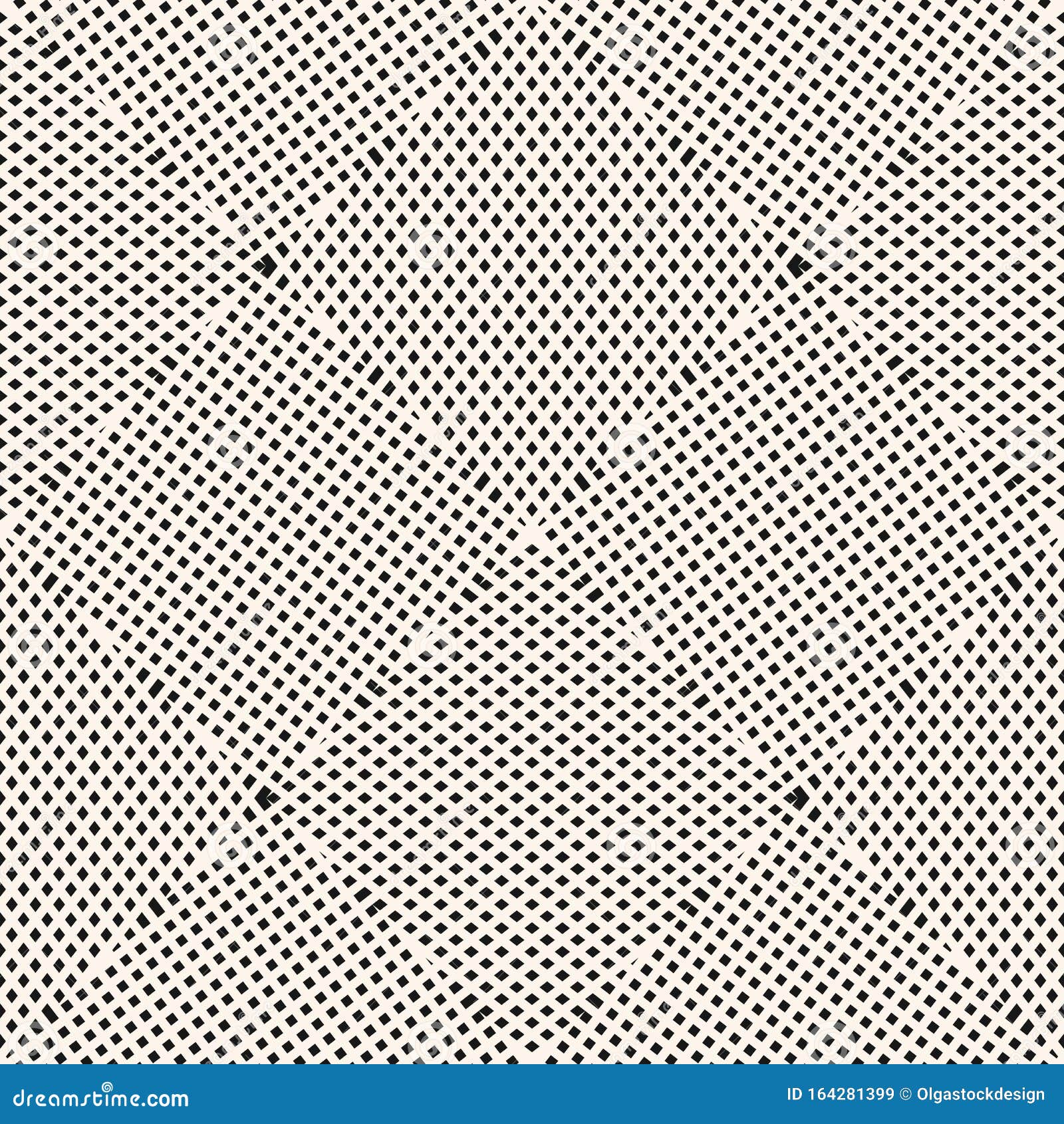 Mesh Seamless Pattern. Black and White Vector Texture with Square Grid ...