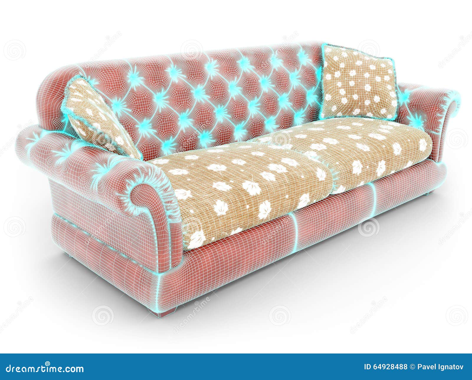 Mesh of sofa stock photo. Image of geometry, graphic - 64928488