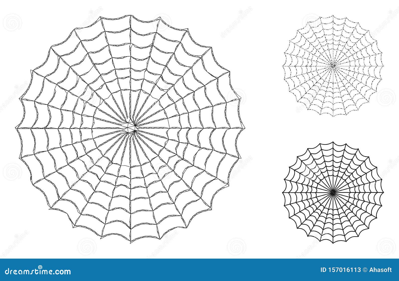 Spider Web Vector Mesh Network Model and Triangle Mosaic Icon Stock ...