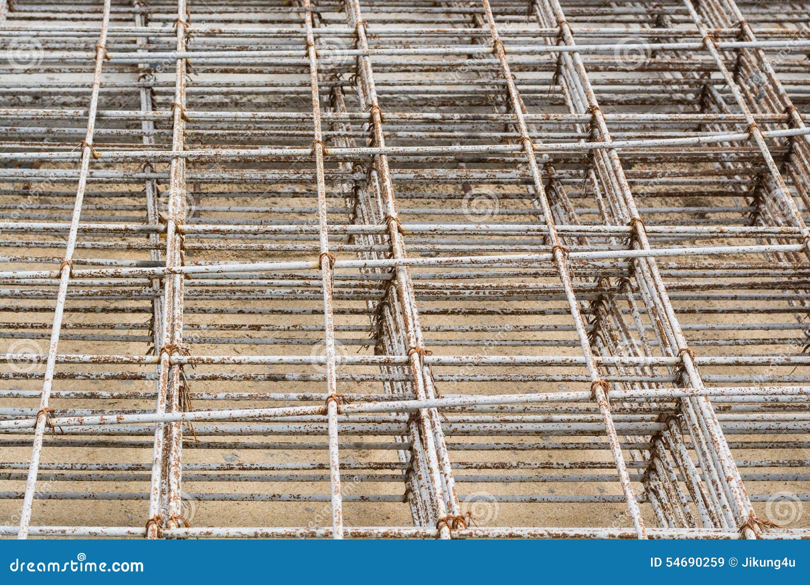 Mesh steel rod stock image. Image of metal, cage, construction - 54690259