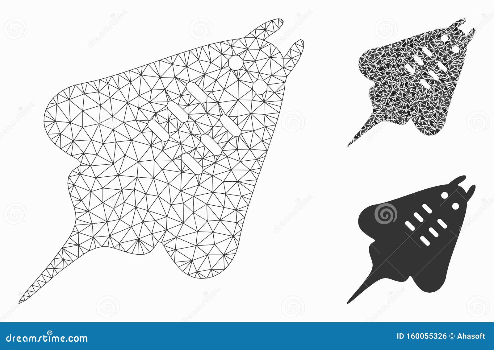 Stingray Set Various Kind Identify Cartoon Vector Black And White ...