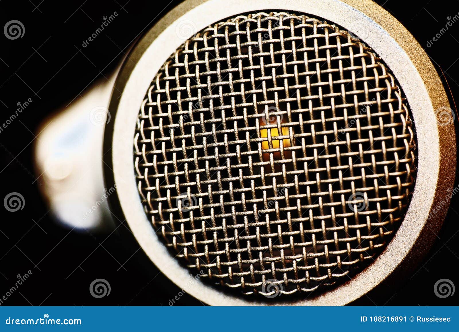 Mesh surface of microphone stock image. Image of sing - 108216891