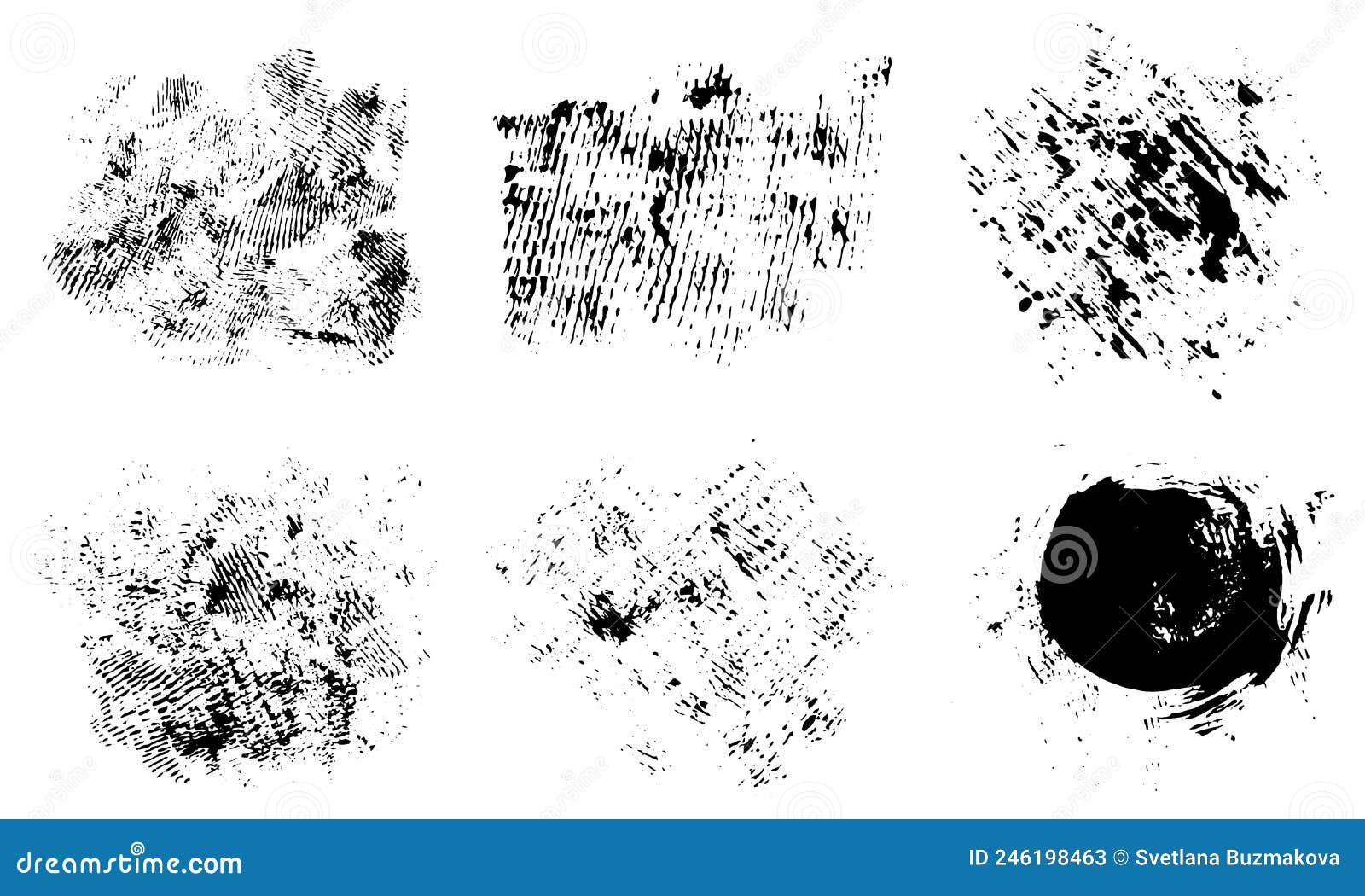 Mesh Thin and Round Black Texture Isolated on White Background. Set of ...