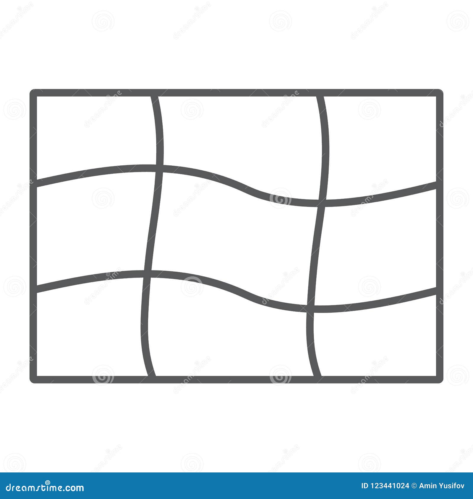 Mesh Tool Thin Line Icon, Tools and Design Stock Vector - Illustration ...