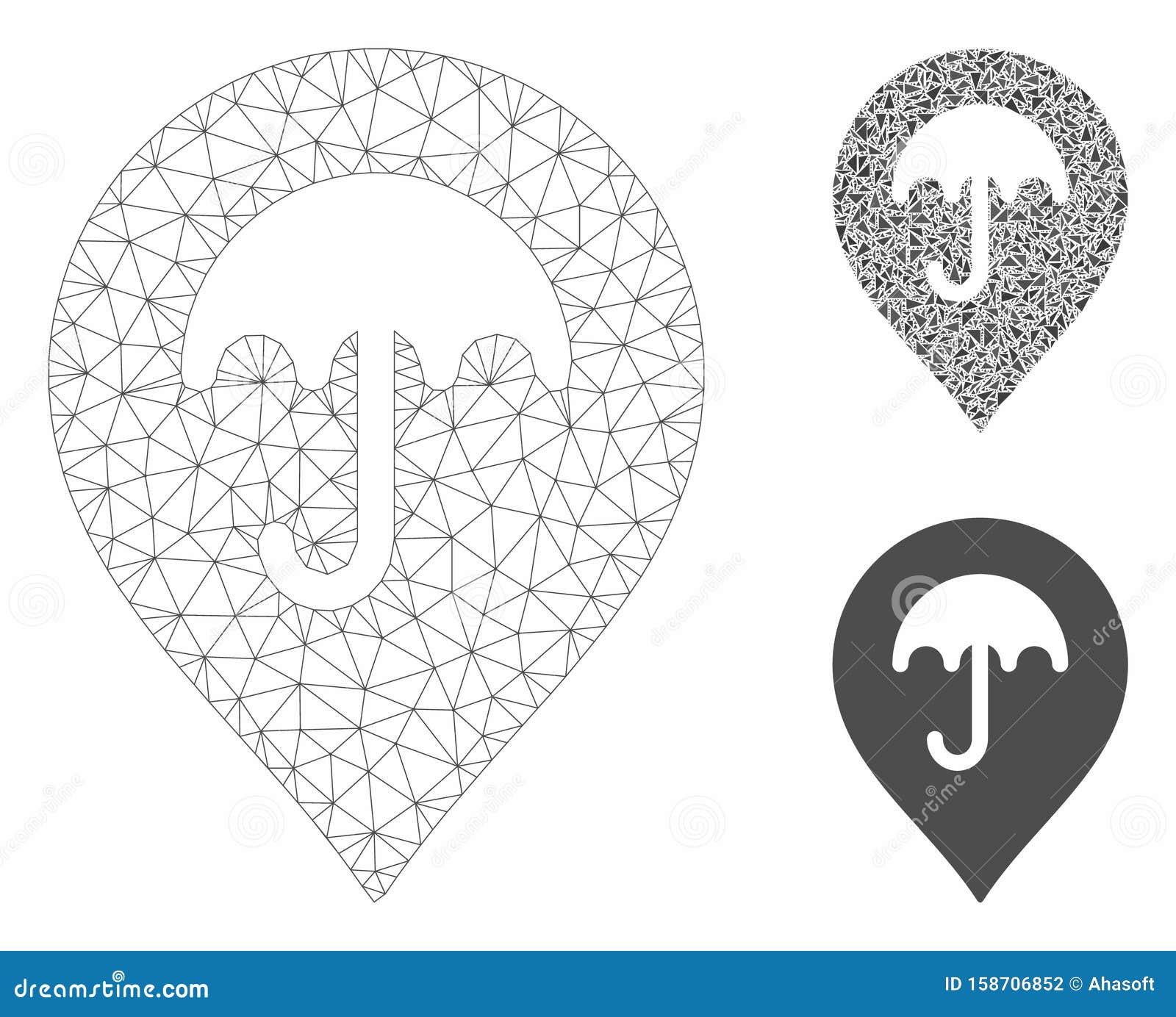 Umbrella Marker Vector Mesh 2D Model and Triangle Mosaic Icon Stock ... Umbrella Marker Vector Mesh 2D Model and Triangle Mosaic Icon Stock ...