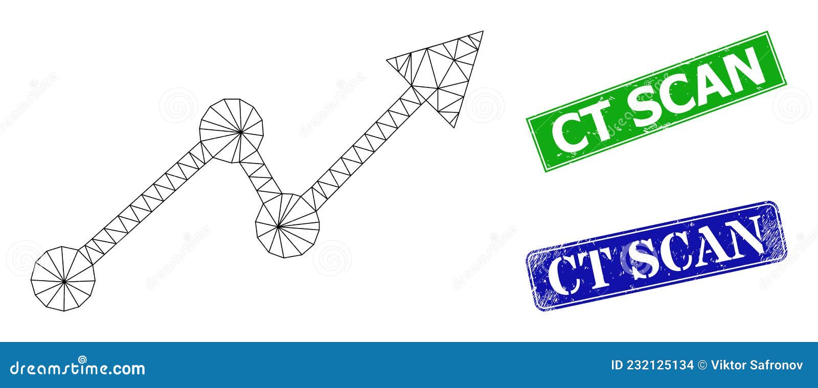 Rubber Ct Scan Badges and Triangle Mesh Up Trend Icon Stock Vector ...
