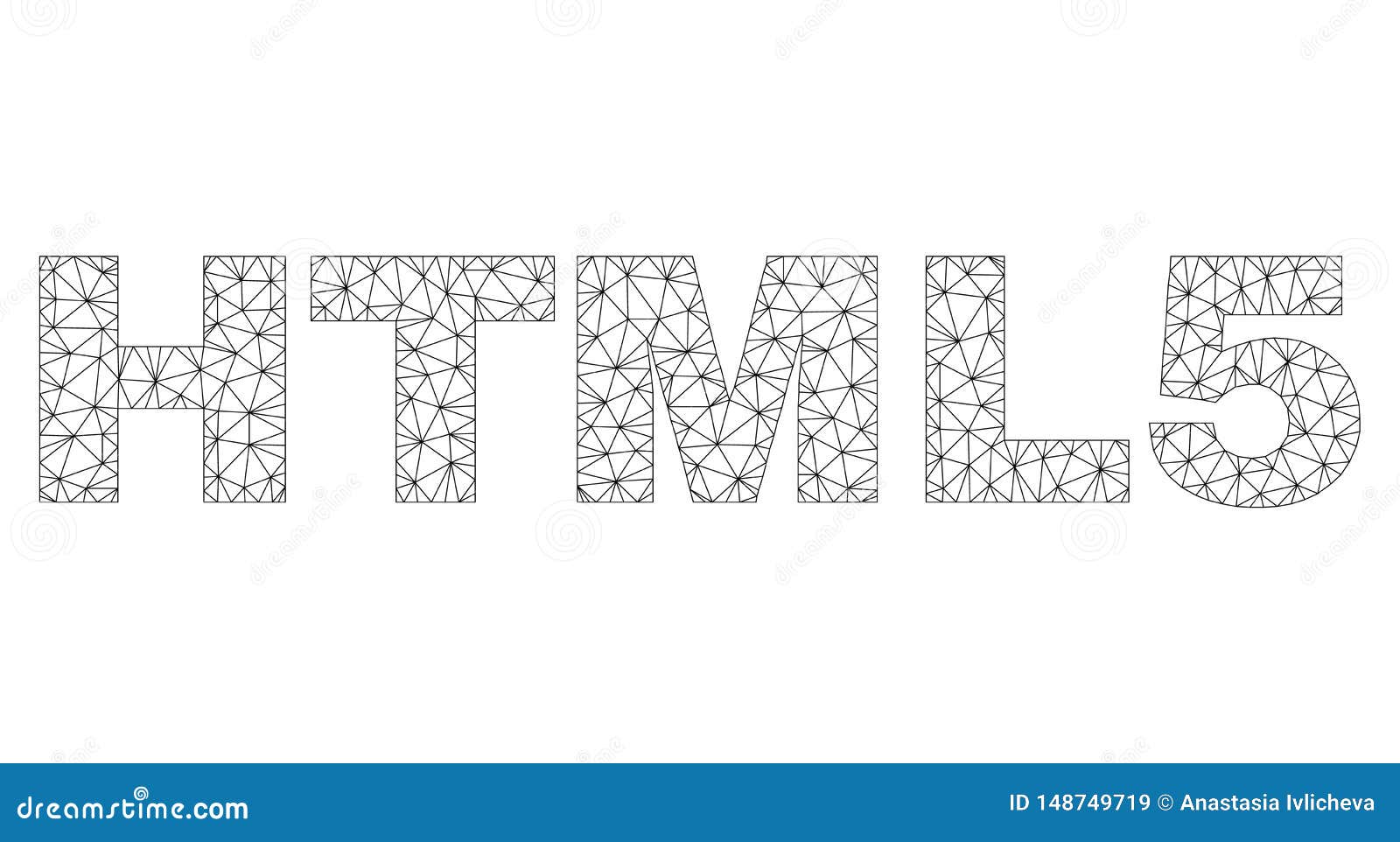 HTML5 Linear Icon. Modern Outline HTML5 Logo Concept On White Ba Cartoon Vector | CartoonDealer ...