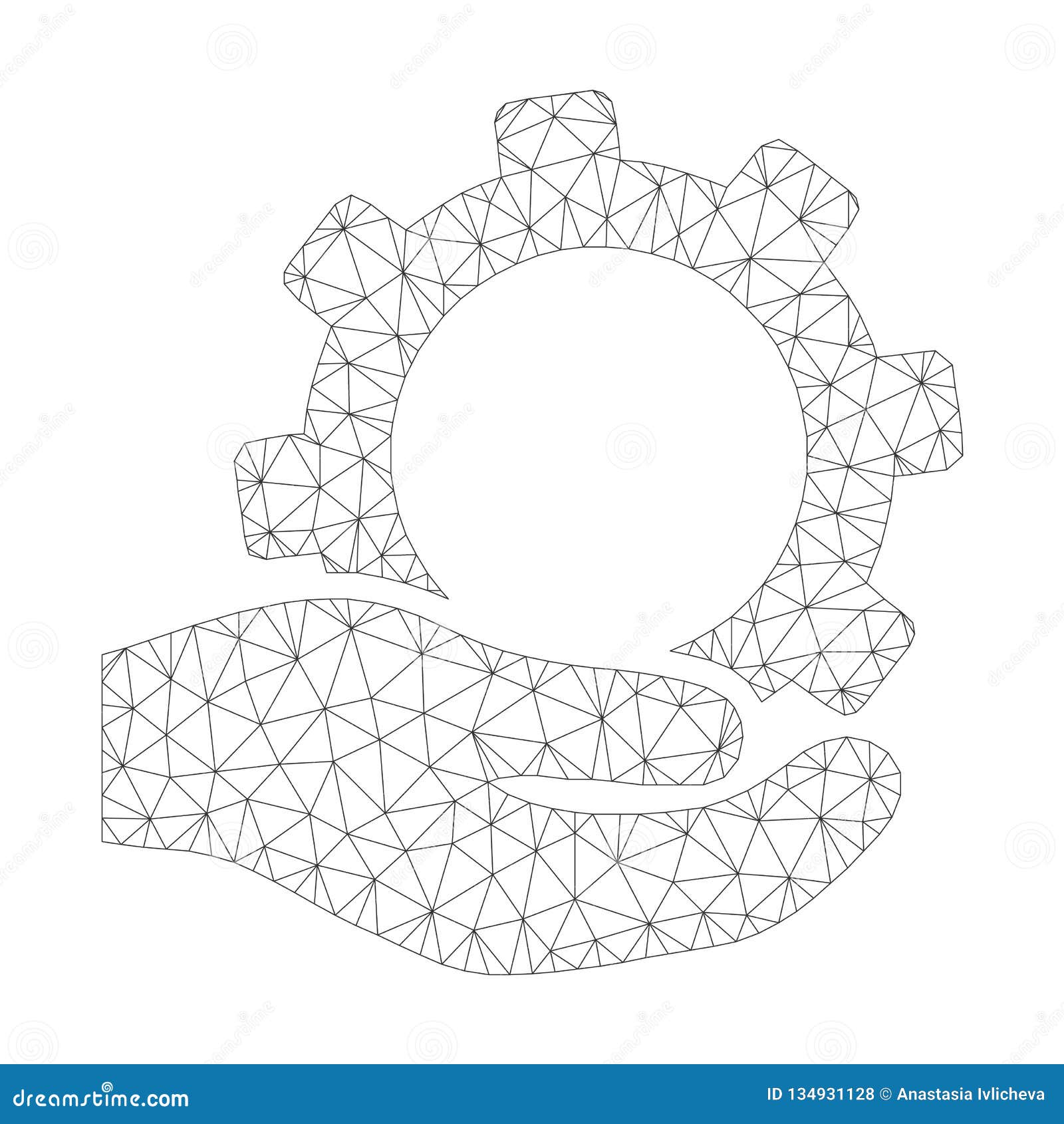 Mesh Vector Service Icon stock vector. Illustration of combined - 134931128