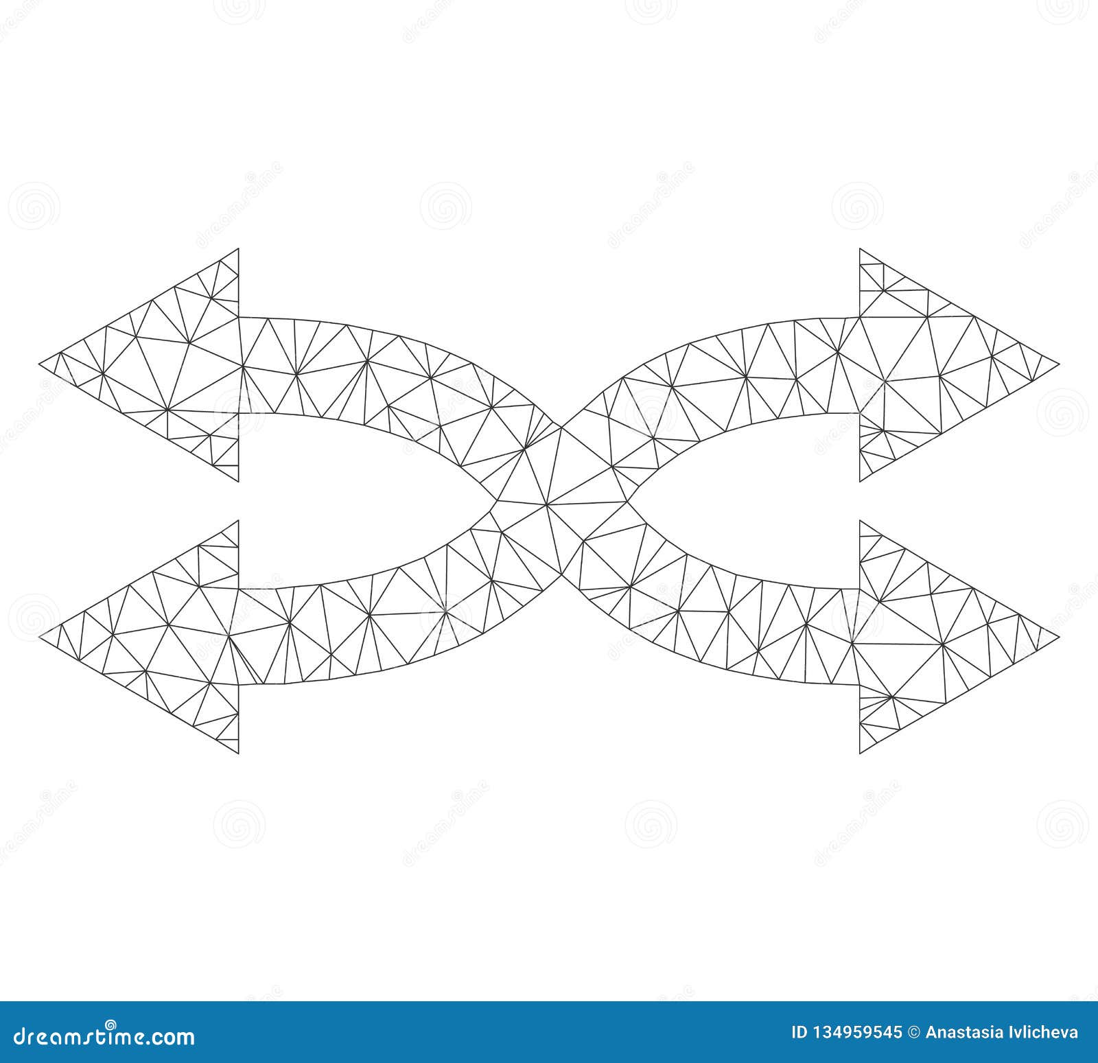 Vector Shuffle And Repeat Icon Isolated On Transparent Background ...