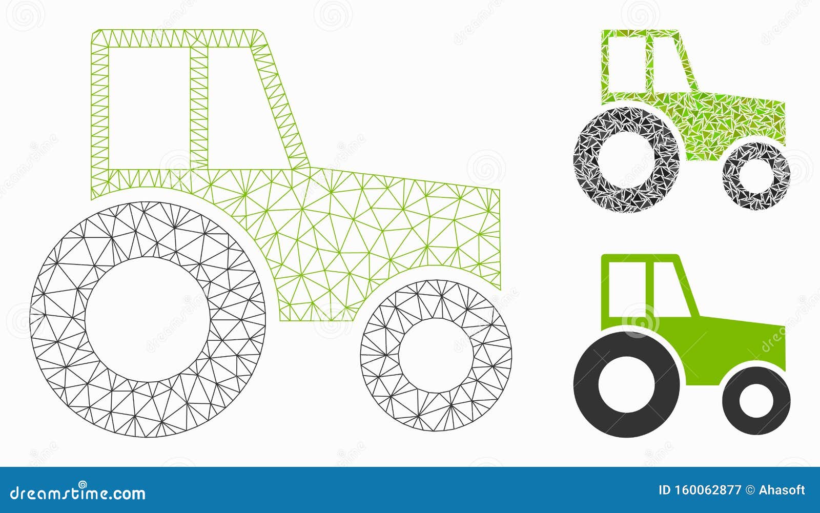 Dot Collage Wheeled Tractor Royalty-Free Stock Photo | CartoonDealer ...