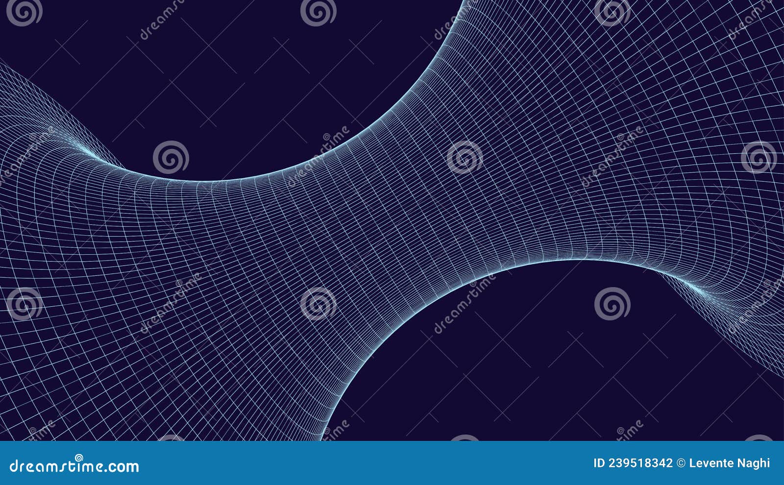 Mesh Wormhole Model Representing Fabric of Space and Time Stock Vector ...