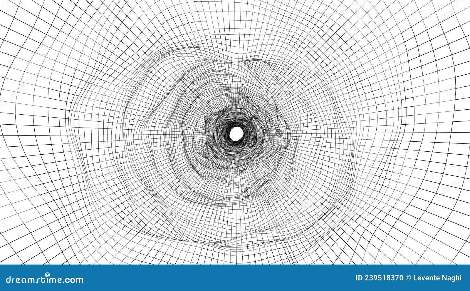 Mesh Wormhole Model Representing Fabric of Space and Time Stock Vector ...