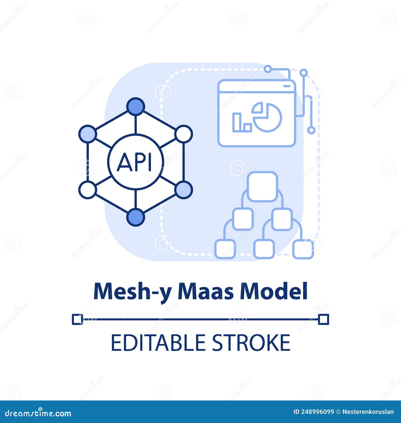 Mesh-y Maas Model Light Blue Concept Icon Stock Vector - Illustration ... Mesh-y Maas Model Light Blue Concept Icon Stock Vector - Illustration ...