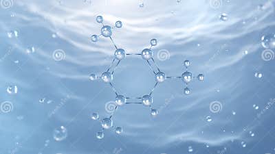 Mesitylene Molecular Structure, 3d Model 1,3,5-trimethylbenzene ...