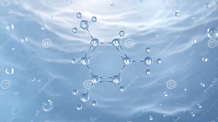 Mesitylene Molecular Structure, 3d Model 1,3,5-trimethylbenzene ...