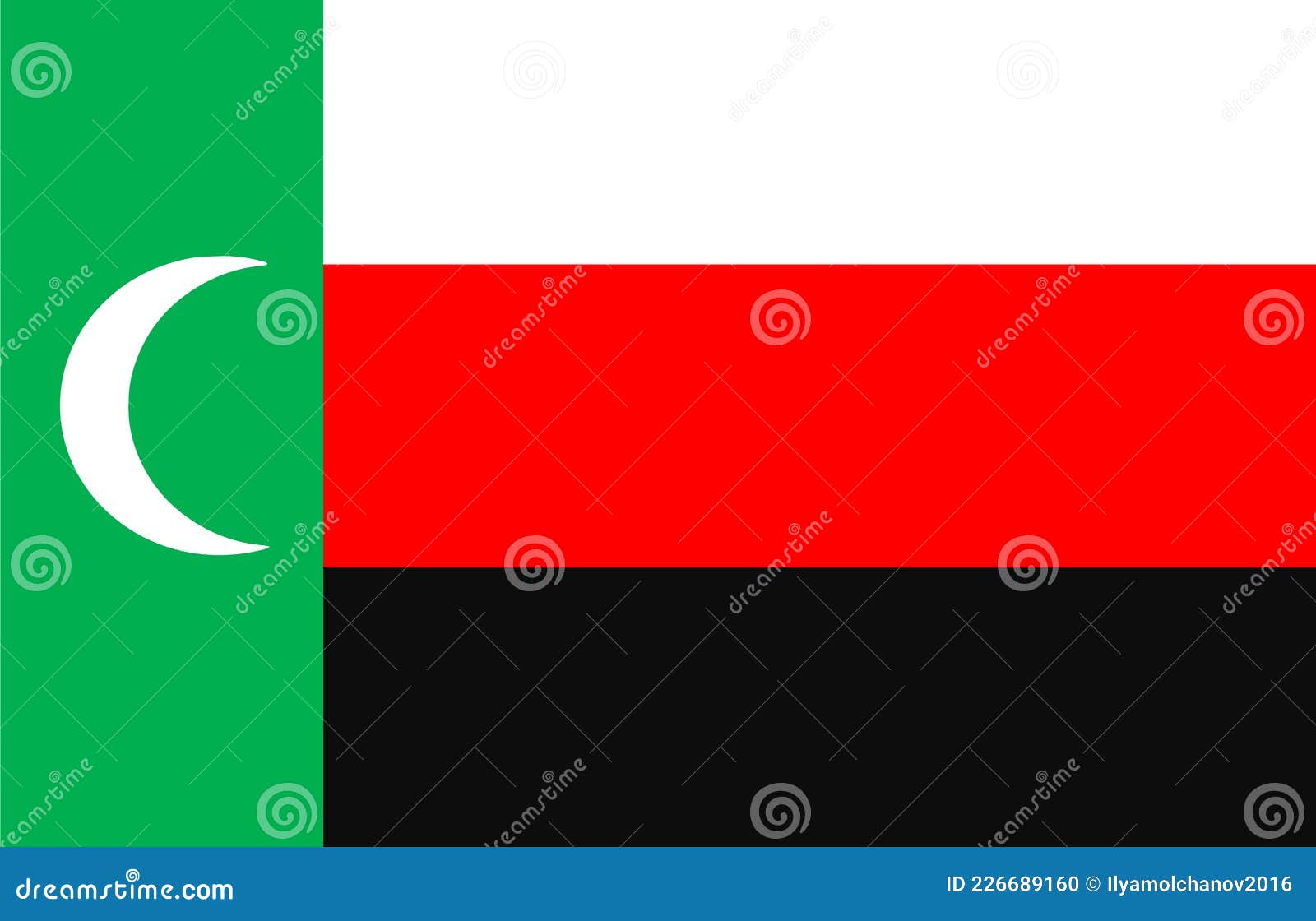 Meskhetian Turks Ahiska Turks Ethnic Groups Flag Vector Icon Stock ...