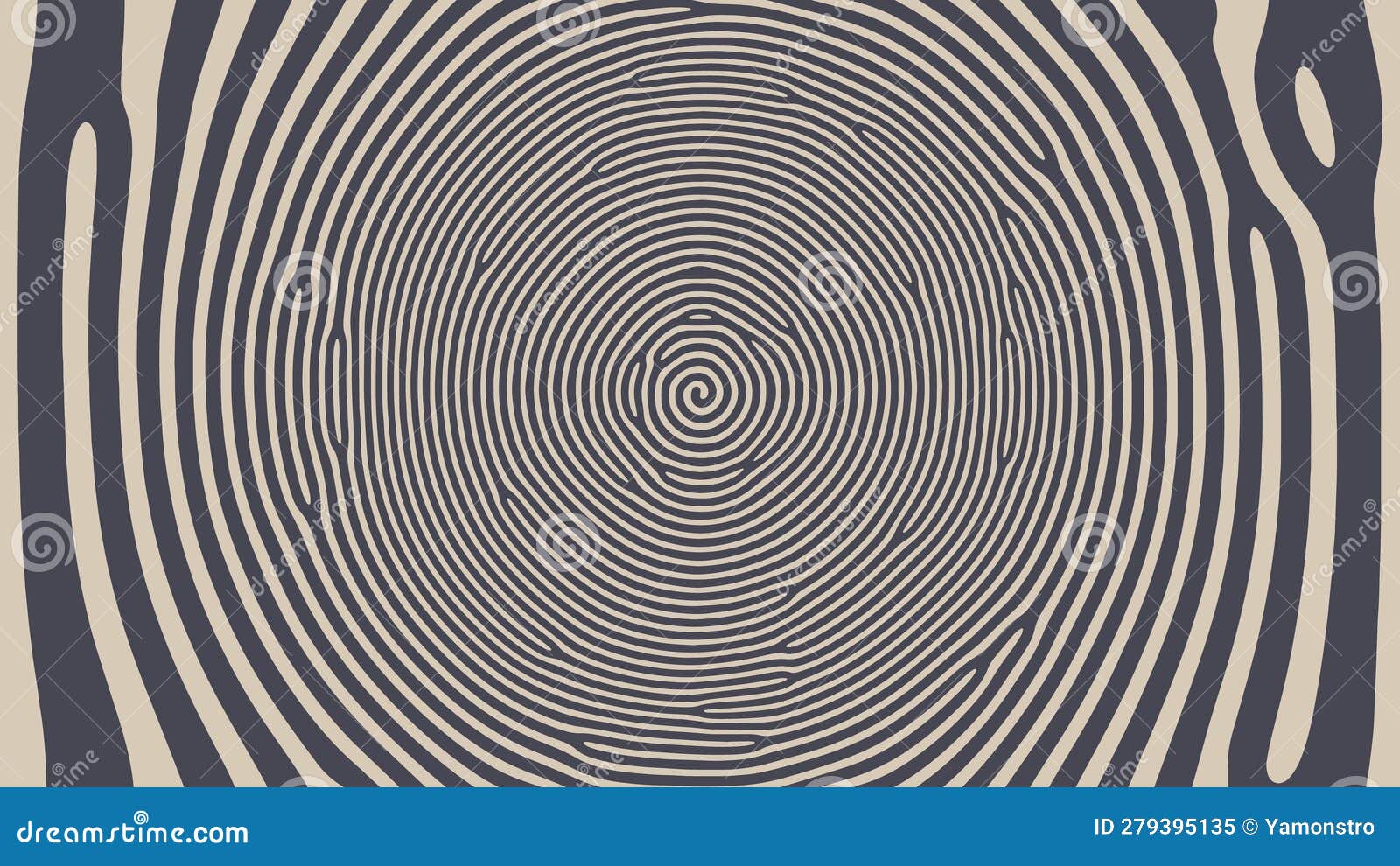 Mesmerize Structure Psychedelic Art Vector Hypnotic Pattern Blue ...