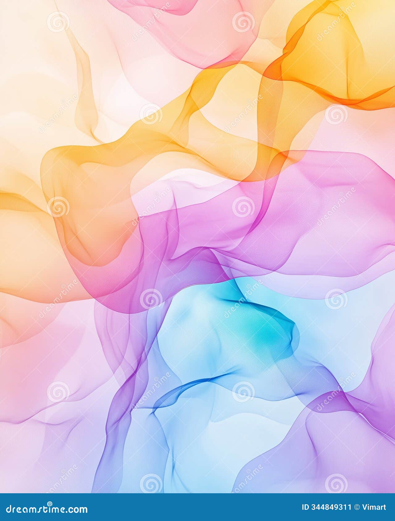 A Mesmerizing Abstract Artwork Featuring Swirling, Translucent Colors ...