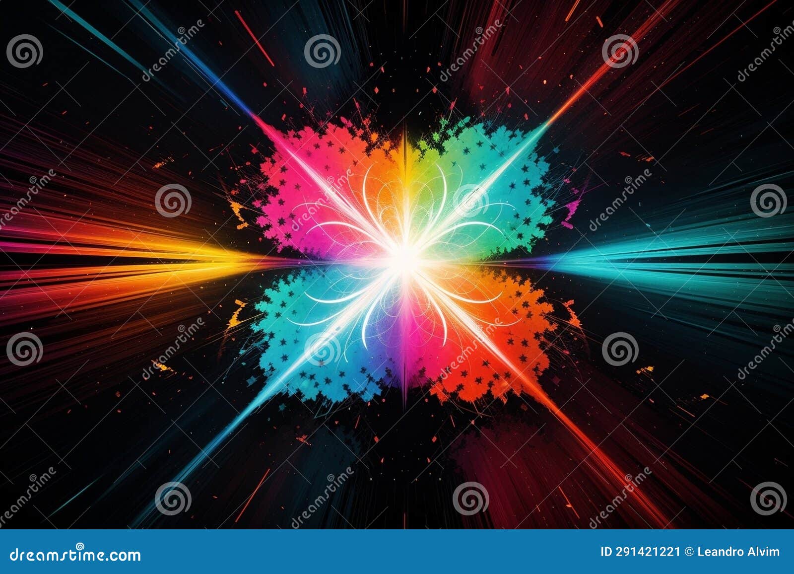Mesmerizing Abstract Background a Burst of Colors and Shapes.AI ...