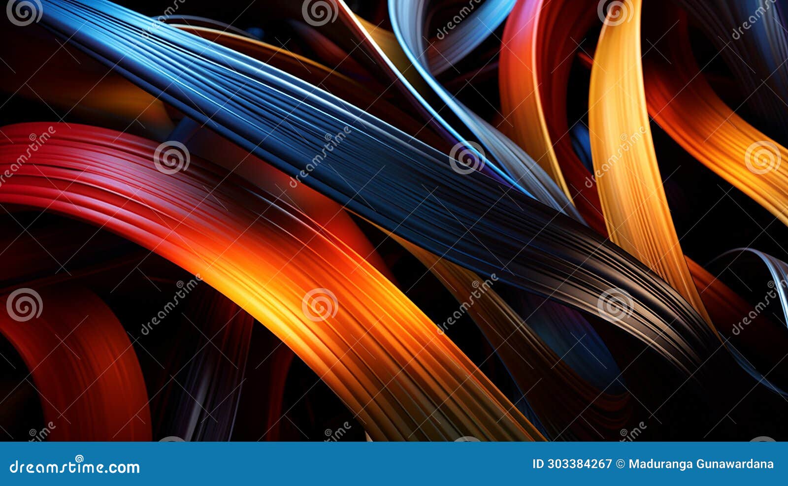 Mesmerizing Abstract Webbing: Intricate Strands of Connectivity in ...